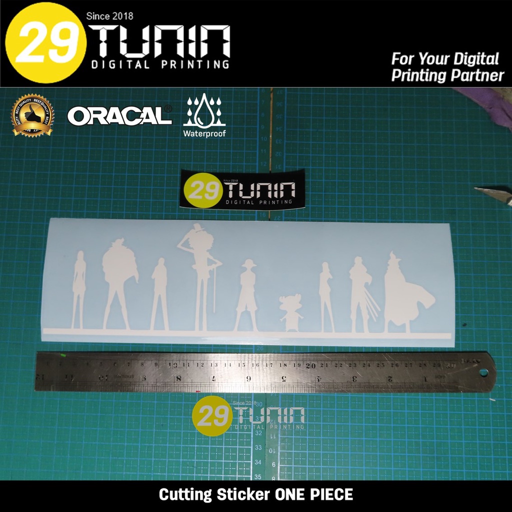 Cutting Sticker Custome Shiluette One Piece Mugiwara Group | Shopee ...