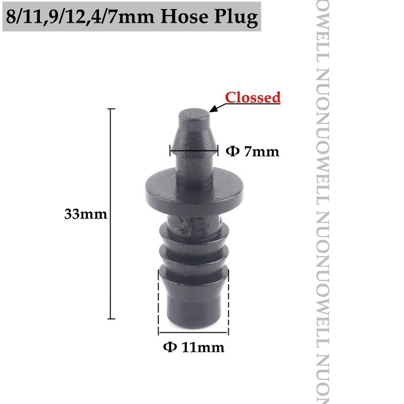 20pcs 8/11mm 8/12mm 9/12mm Garden Hose Connectors Socket Type Micro ...