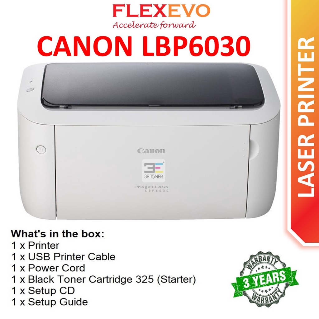 Canon LBP6030 LBP 6030 Monochrome Single Function Laser Printer | Shopee Malaysia