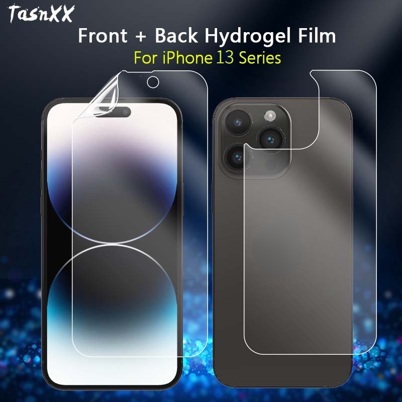 2in1 Front / Back Screen Protector For iPhone 13 Pro Max 12 Pro 12promax Ultra Clear Slim Soft ...