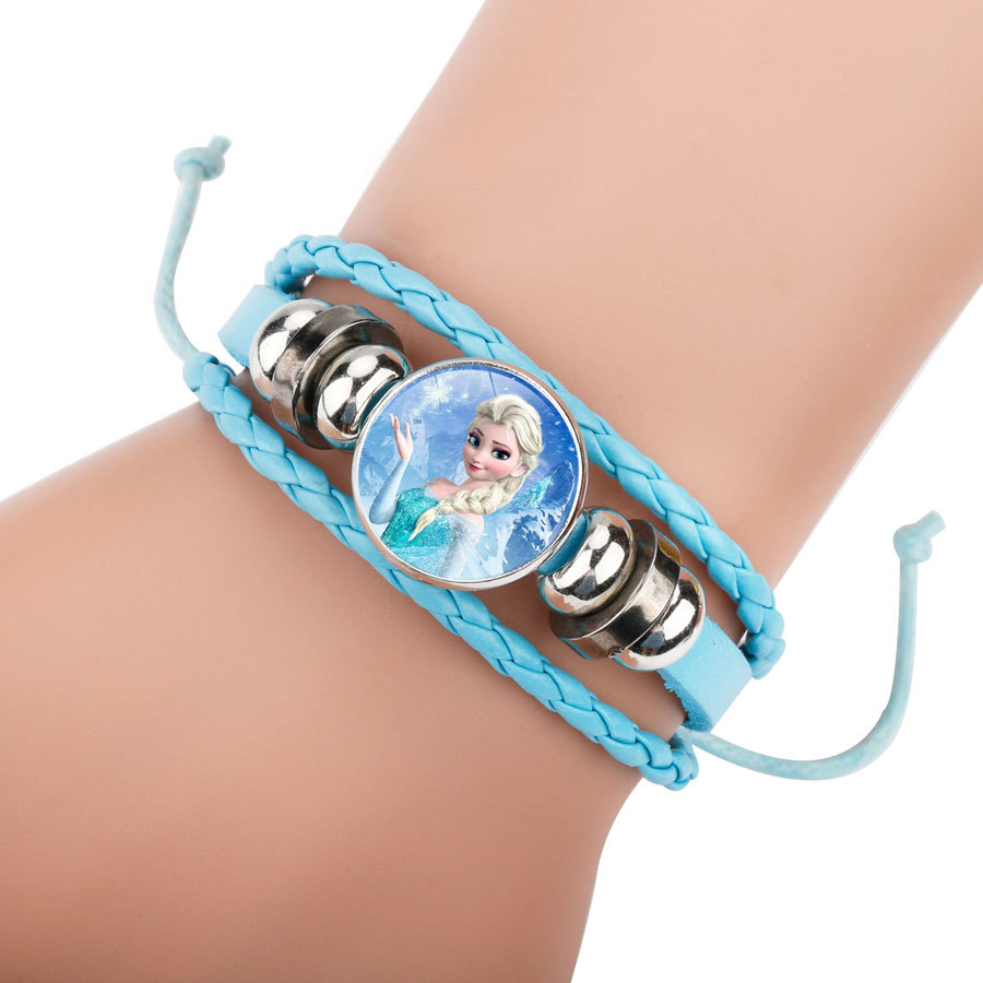 New Color Beaded Bracelet Frozen Elsa Anna Princess Bracelet ...