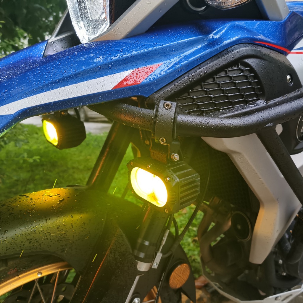 Motorcycle Light Bracket Headlight Spotlight Mount Handlebar Fixed Clamp Bracket Bike Screw ...