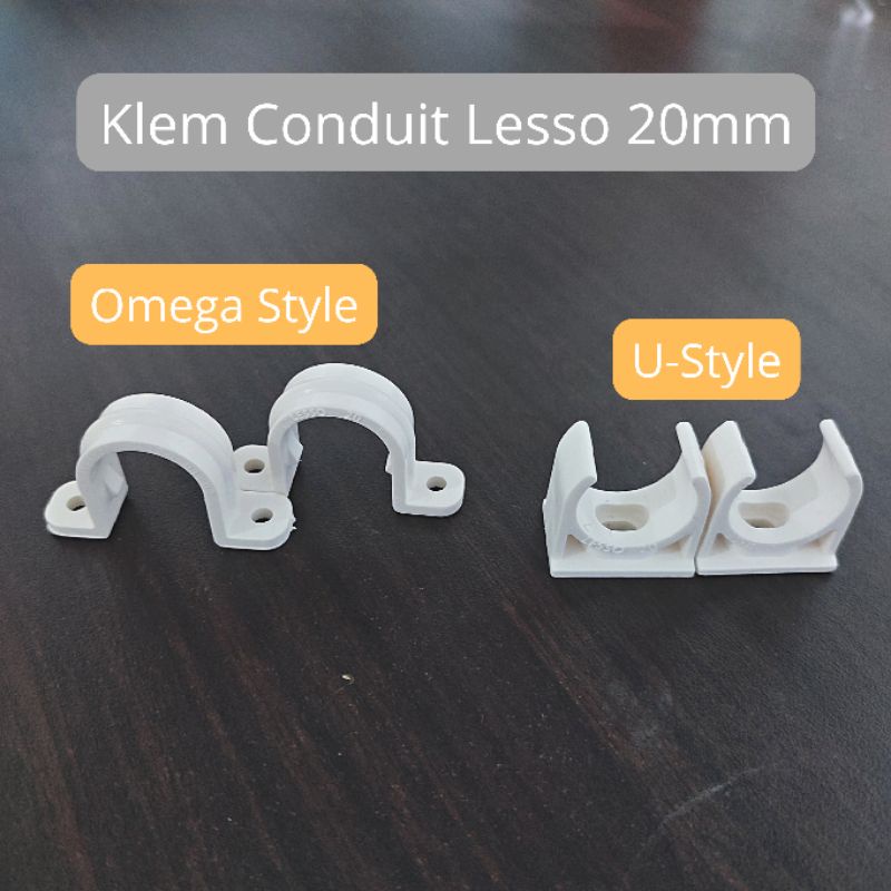 Lesso 20mm Omega Style & U-Style Conduit Clamp | Shopee Malaysia