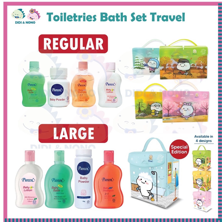 Pureen Baby Travel Pack Toiletries (Large) (Regular) Mandian Bayi ...