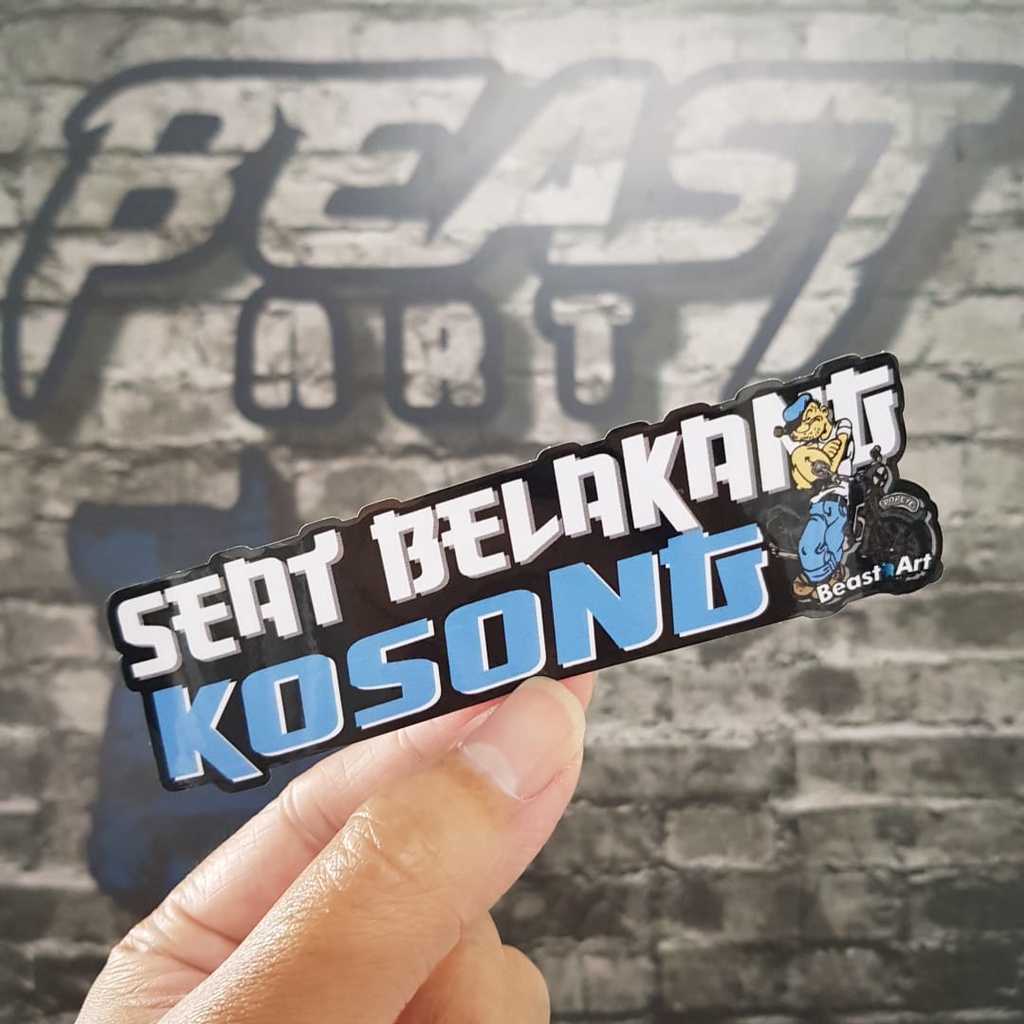 Seat Belakang Kosong / STICKER BEAST ART | Shopee Malaysia