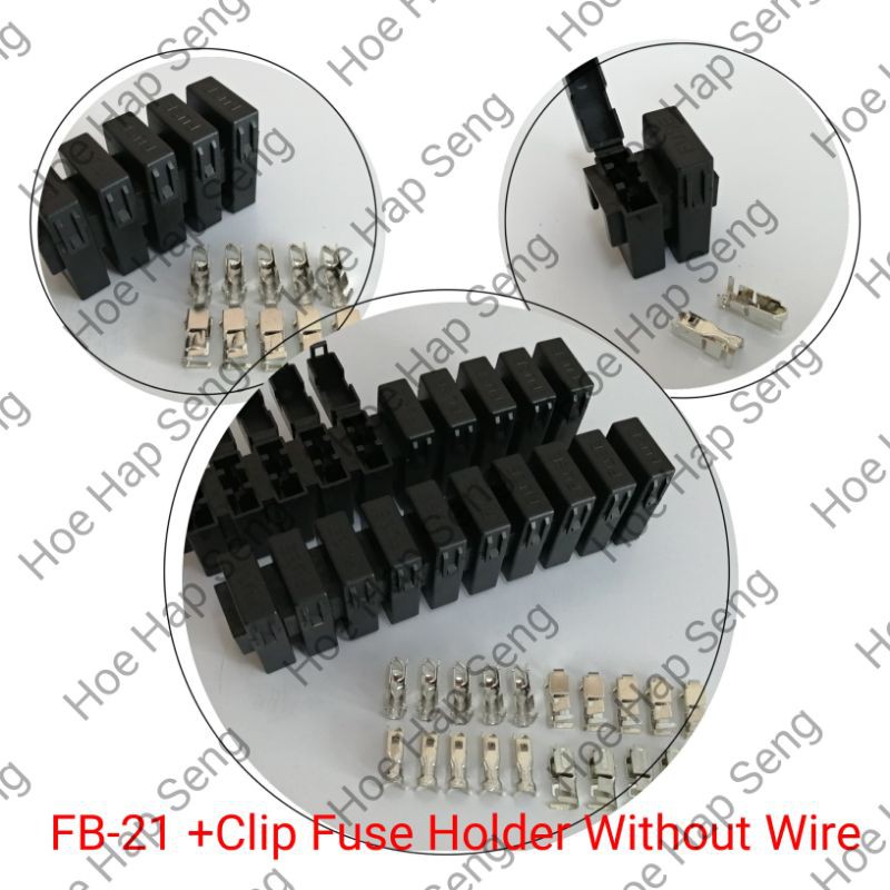 FB-21 UNIVERSAL TYPE ATO ATC Blade Fuse Holder Interlocking Plug In ...