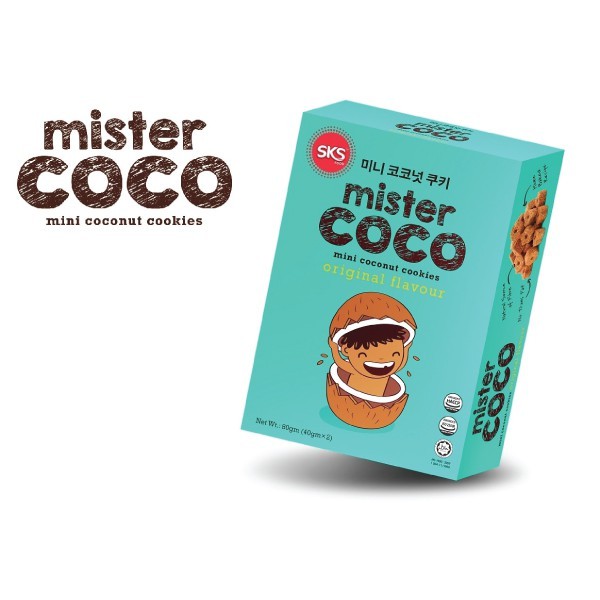 MISTER COCO - MINI COCONUT COOKIES (ASSORTED) 80g | Shopee Malaysia