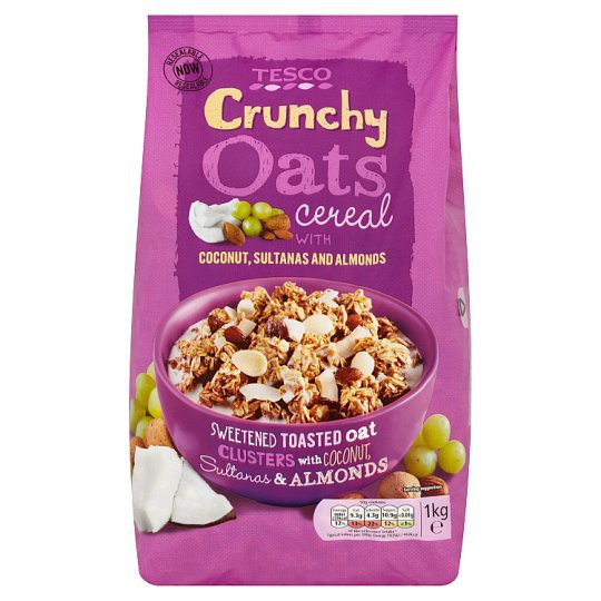 1kg Tesco Crunchy Oats Cereal 1kg | Shopee Malaysia