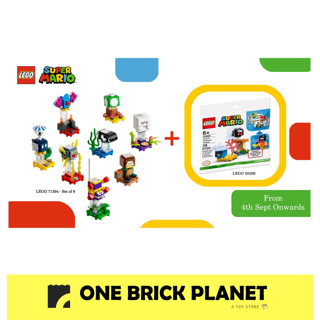 LEGO 71394 Mario Character Packs – Set of 8 + LEGO 30389 Polybag ...
