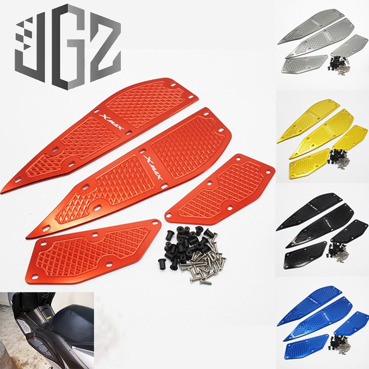 Footrest For Yamaha Xmax 2017- 2022 XMAX 250 300 Mats Foot pads Alloy ...