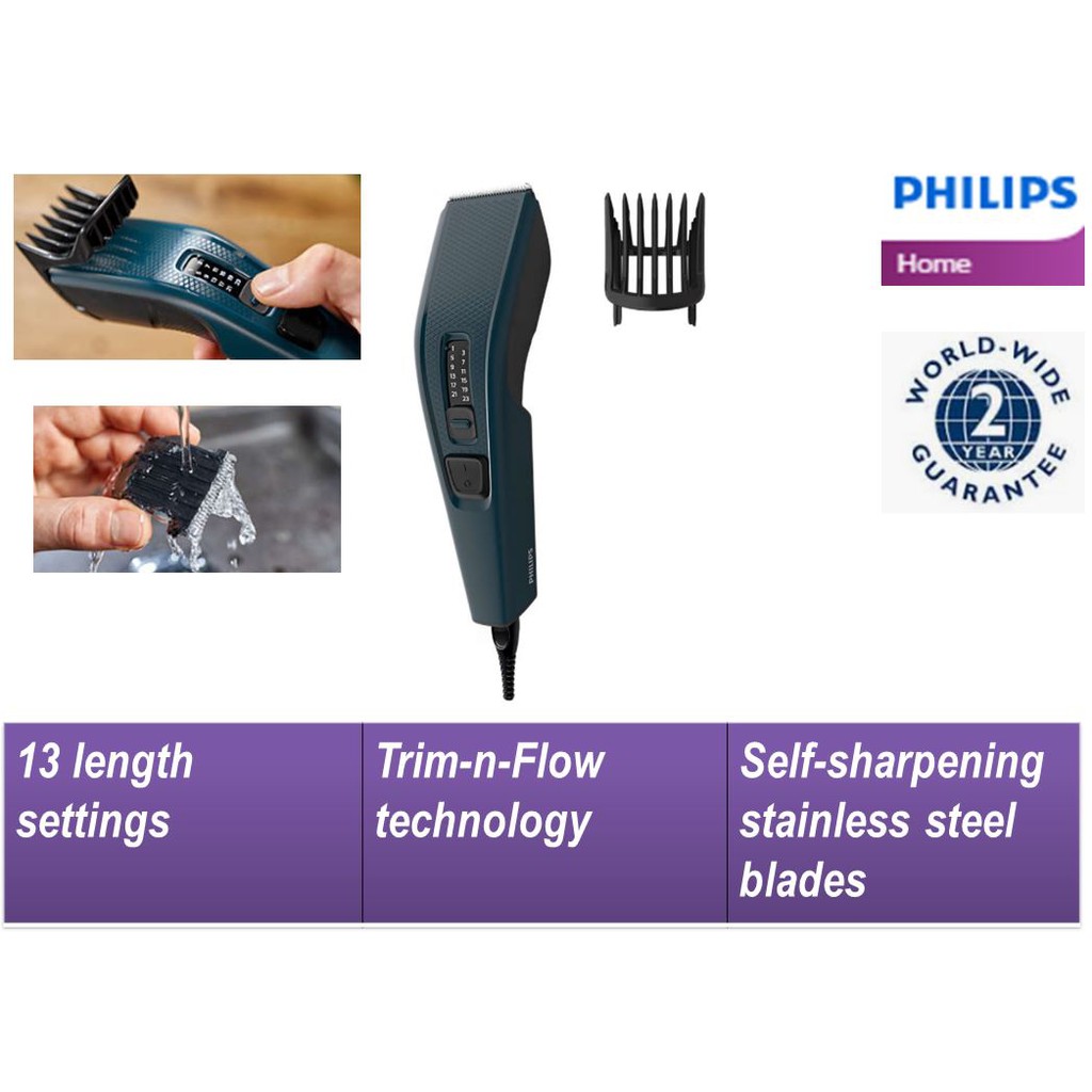 Philips Trim-n-Flow technology Hair Clipper HC3505 | Shopee Malaysia