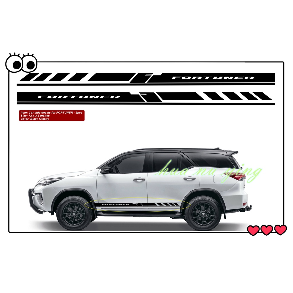 Toyota FORTUNER body sticker 1set | Shopee Malaysia