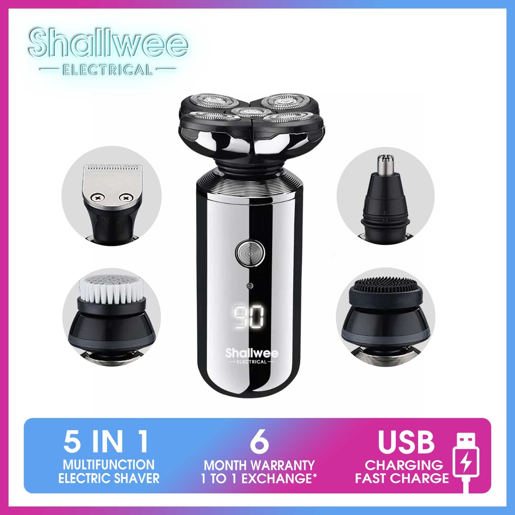 [Gift for men]Shallwee Multi-function 5 in 1 Electric Shaver For Men ...