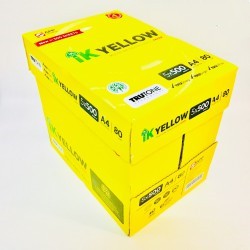 (Ready Stock) IK Yellow A4 Copier Paper 70gsm - 500 sheets (5ream/box ...