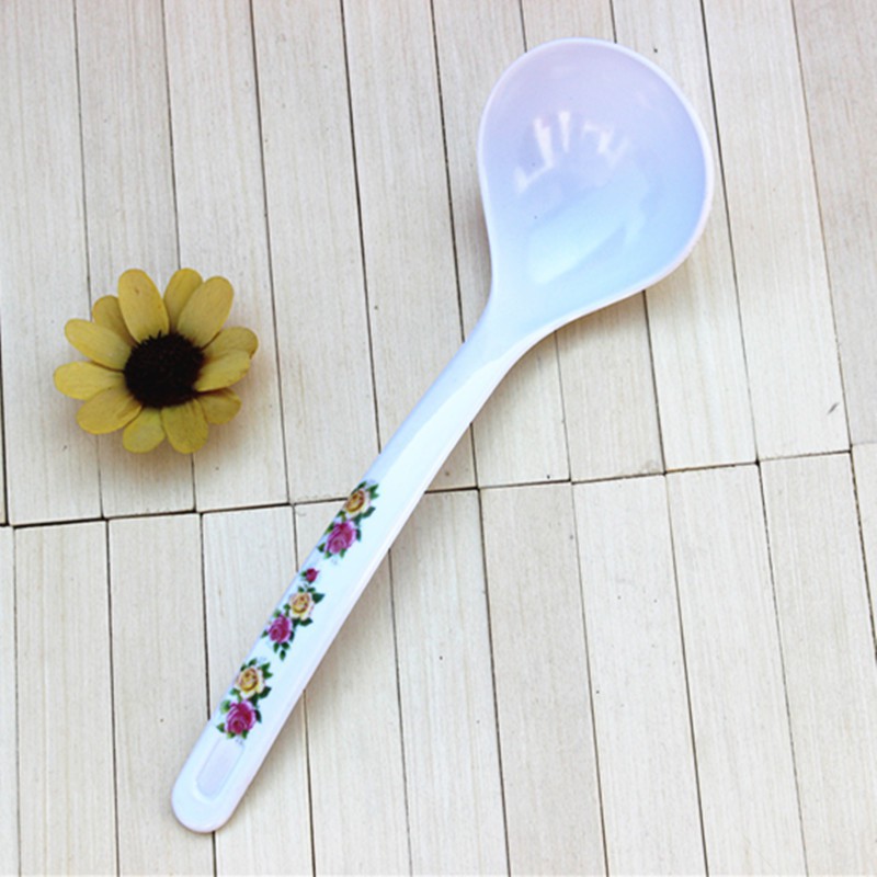 Melamine soup spoon Plastic soup spoon/Sudut sup porselin tiruan sudu ...