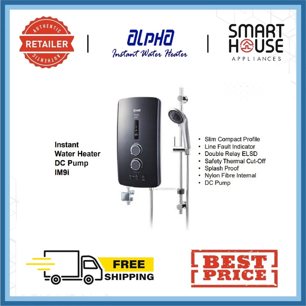 FREE SHIPPING !! Alpha Water Heater Inverter DC Pump IM9I | Shopee Malaysia