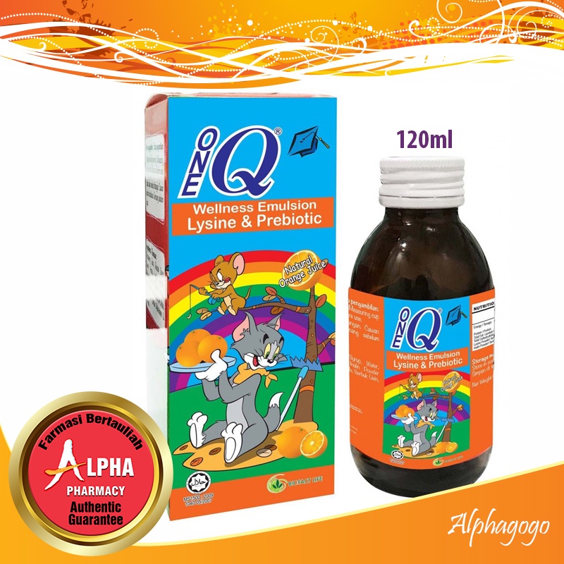 One Q Wellness Emulsion With Lysine & Prebiotic 120ml (Exp:09/2024 ...
