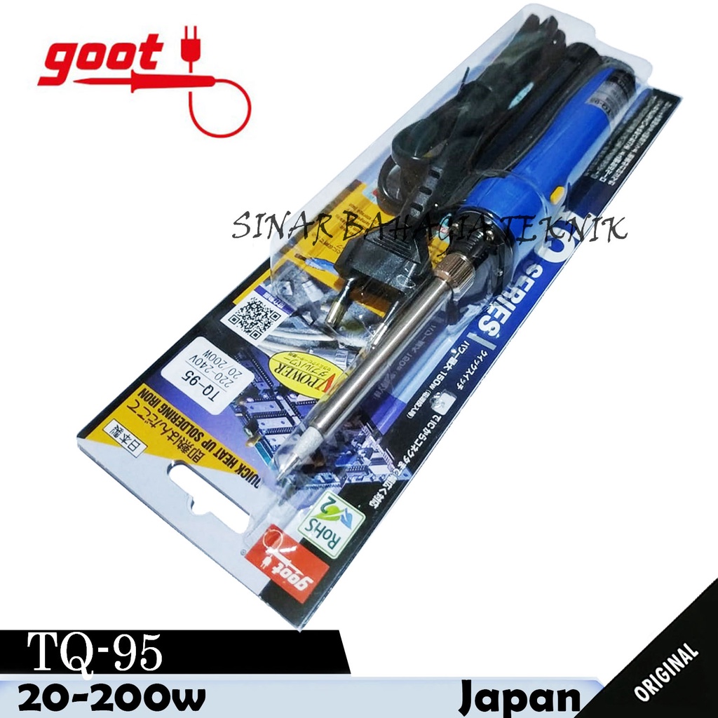 Goot JAPAN SOLDER TQ95 STRAIGHT 20-200W / ORIGINAL JAPAN TQ 95 200W ...