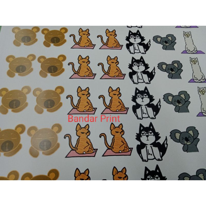 Digital Print A3+ Print Stickers Without MINIMUM ORDER Kiss Cut Vinyl ...