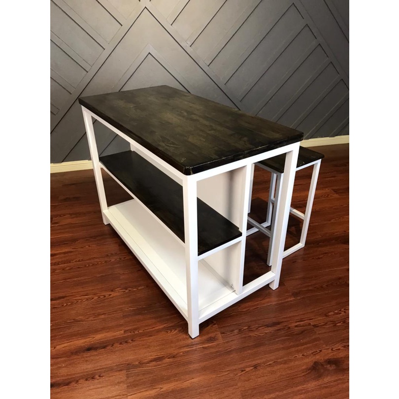Loft Style Kitchen Island / Table Bar #industrialfurniture #custommade ...