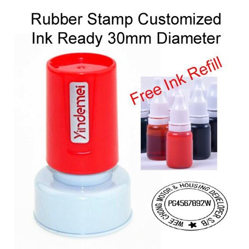Company Chop Round 30mm Diameter (Customized Ink Ready) | Shopee Malaysia