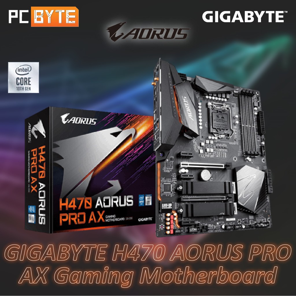 Gigabyte H470 Aorus Pro AX-ATX Motherboard Intel Wi-Fi 6 AX201 | Shopee ...