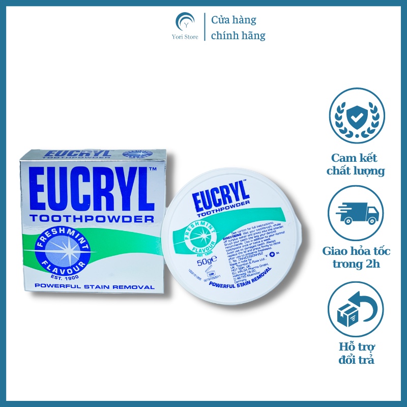 Eucryl Toothpowder Powerful Stain Removal 50g | Shopee Malaysia