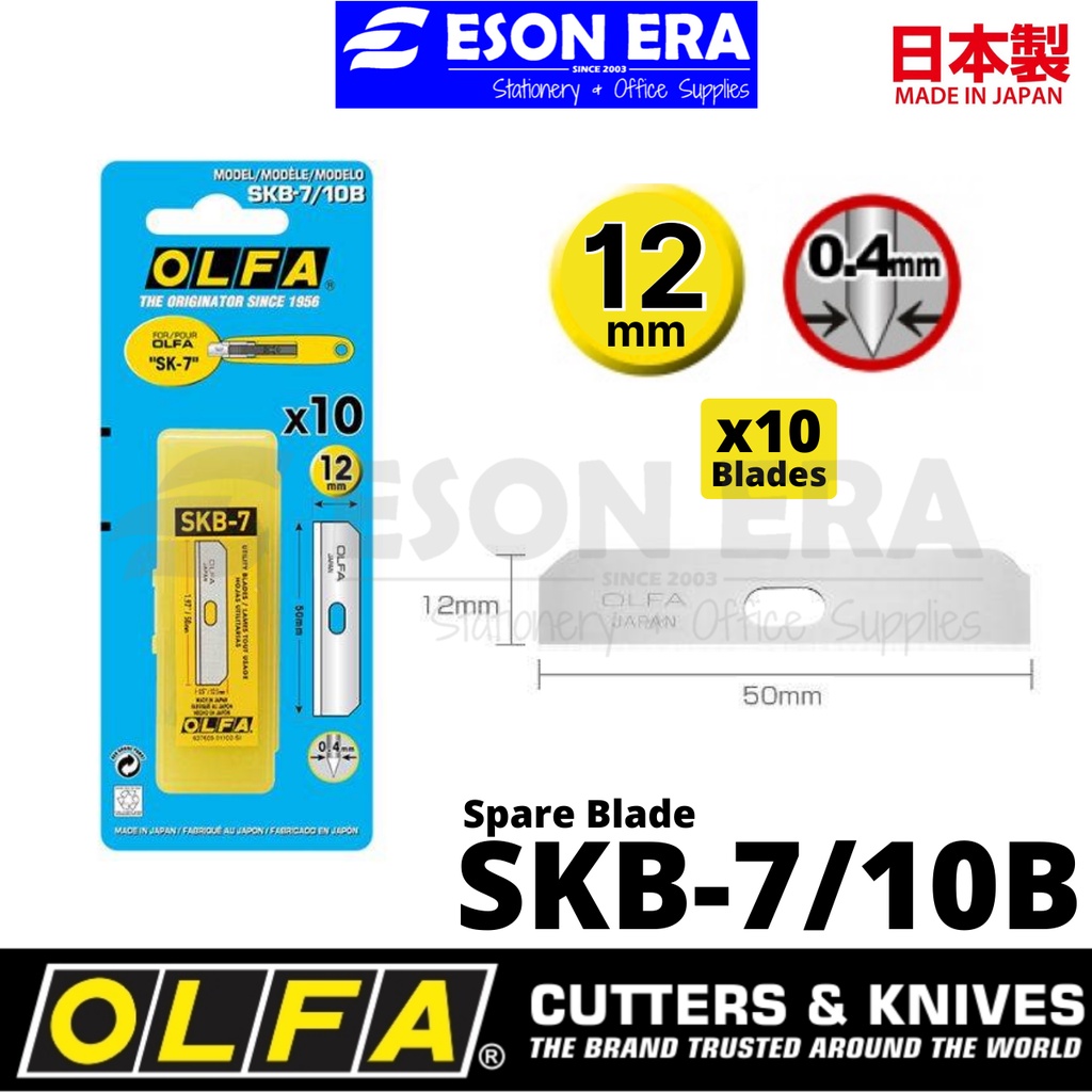 Olfa SK-7 Self-Retracting Safety Knife Made in Japan Knife Pisau (Blades SKB-7/10B) | Shopee ...