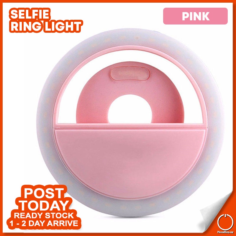 𝟯 𝗟𝗘𝗩𝗘𝗟 𝗕𝗥𝗜𝗚𝗛𝗧𝗡𝗘𝗦𝗦 36 LED Selfie Ring Light Lamp Clip Rechargeable ...