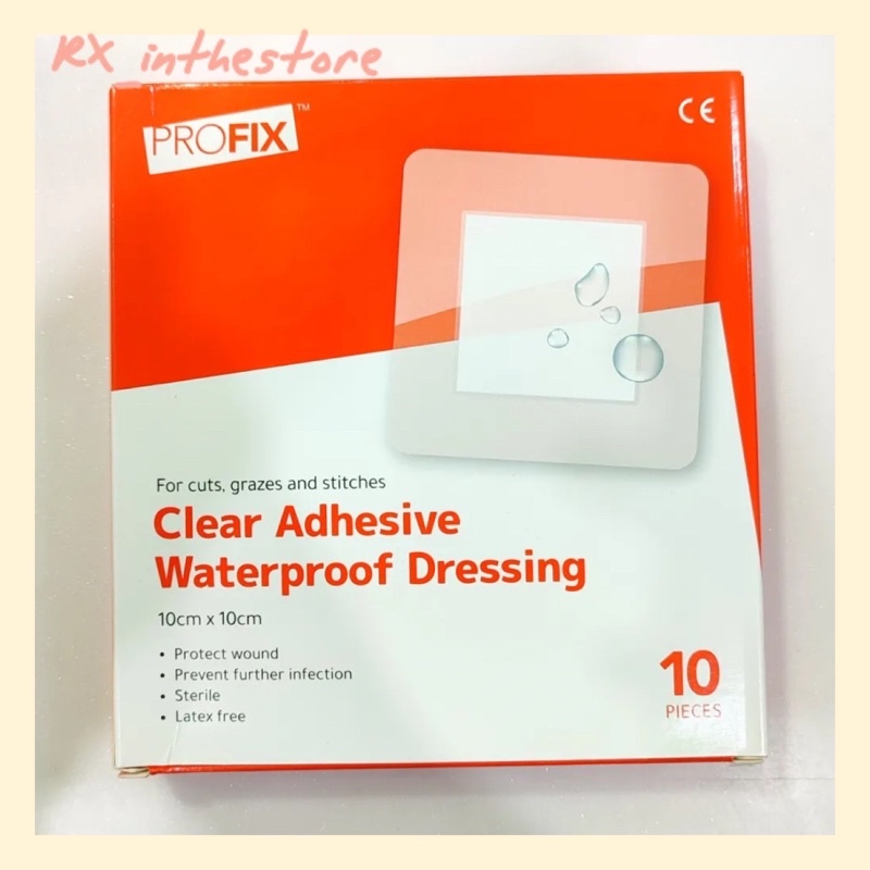 PROFIX CLEAR ADHESIVE WATERPROOF DRESSING 10cm x 10cm (10PCS) | Shopee ...