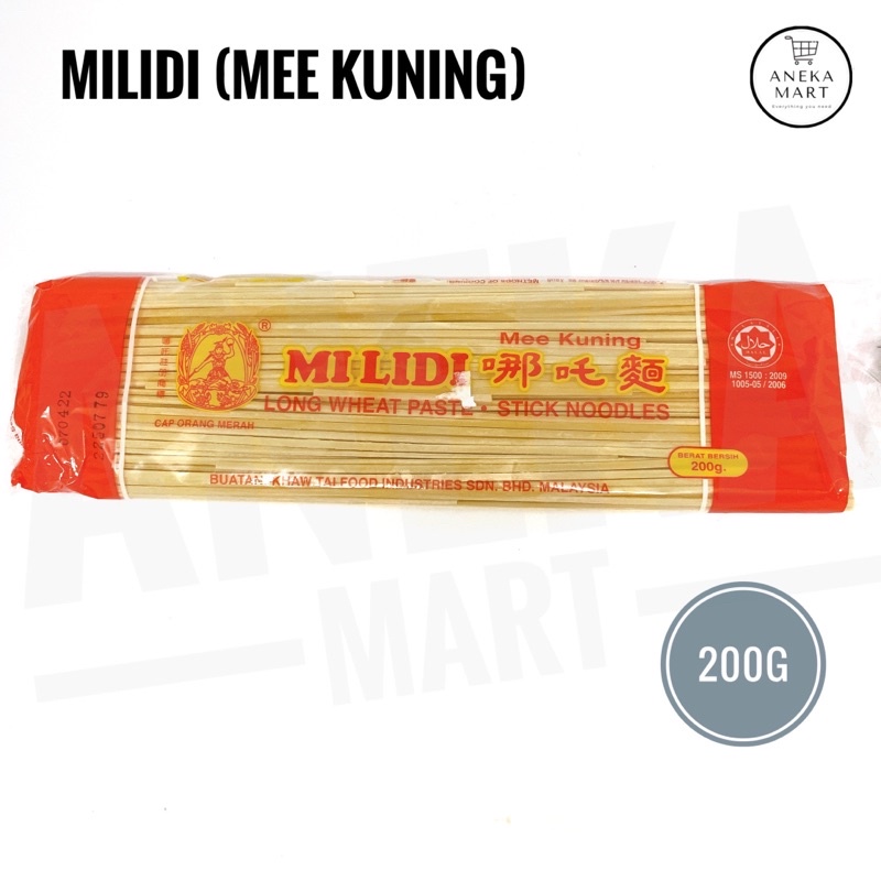 Milidi Mee Kuning/ Mee Li Di /Long Life Noodle Stick Noodles/ Long ...