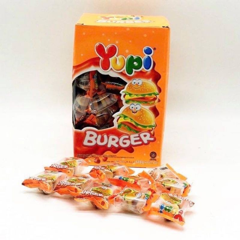 Yupi Mini Burger/Gummy Pizza/Frankfurter 72pcs x 7.5g Yupi Big Burger ...