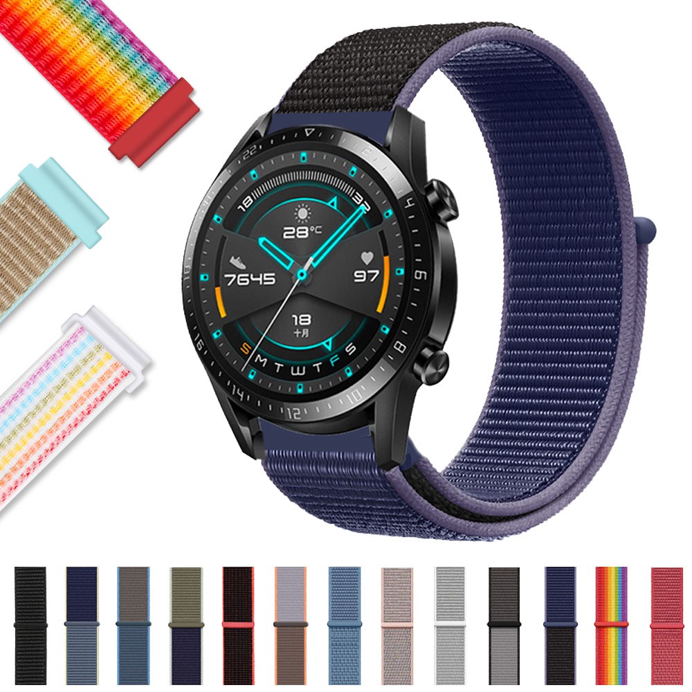 Nylon Strap Bracelet Breathable Replacement Strap for Huawei Watch GT ...