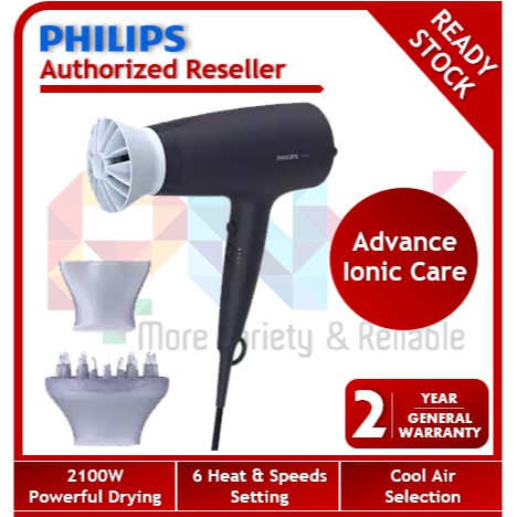 Philips 2100W Advanced Ionic Care + Thermo Protect Hair Dryer BHD360 | BHD360/23 (Successor ...