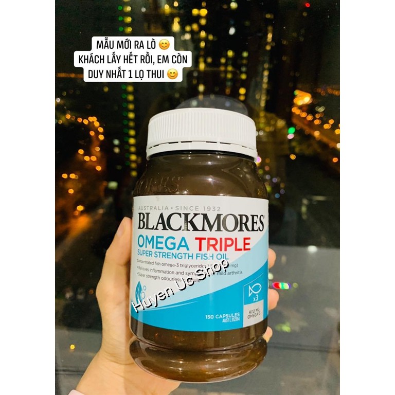 Blackmores Omega Triple Super Strength Fish Oil - (60 capsules - 150 capsules) [Genuine, full b ...