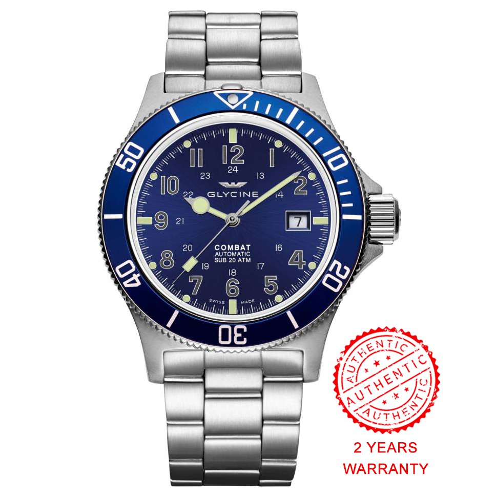 GLYCINE Combat Sub Automatic Stainless Steel (42mm) GL0077 | Shopee ...