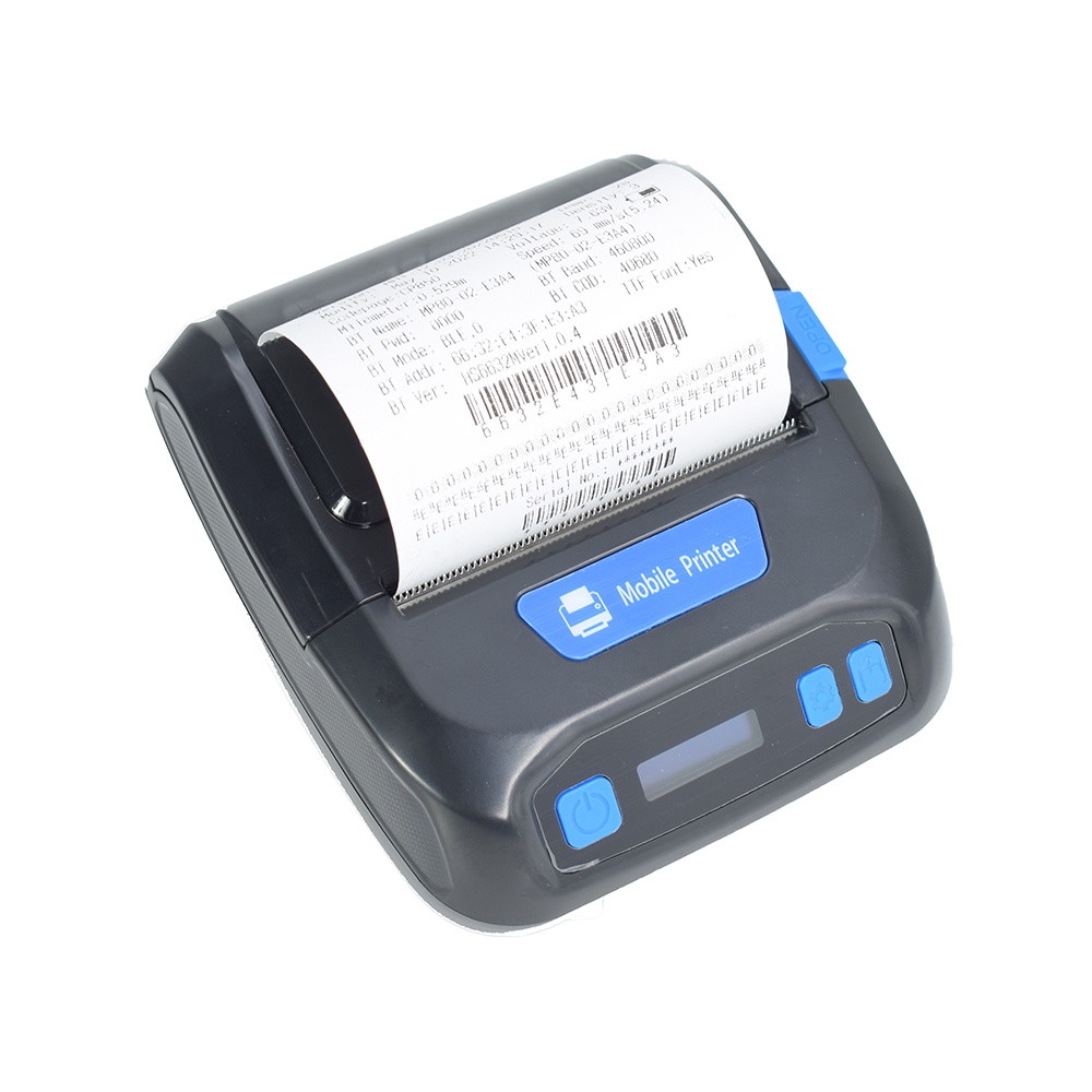 80mm Mobile Receipt Printer 3 inch Wireless Bluetooth Thermal Bill Printer Sticker Label Printer ...