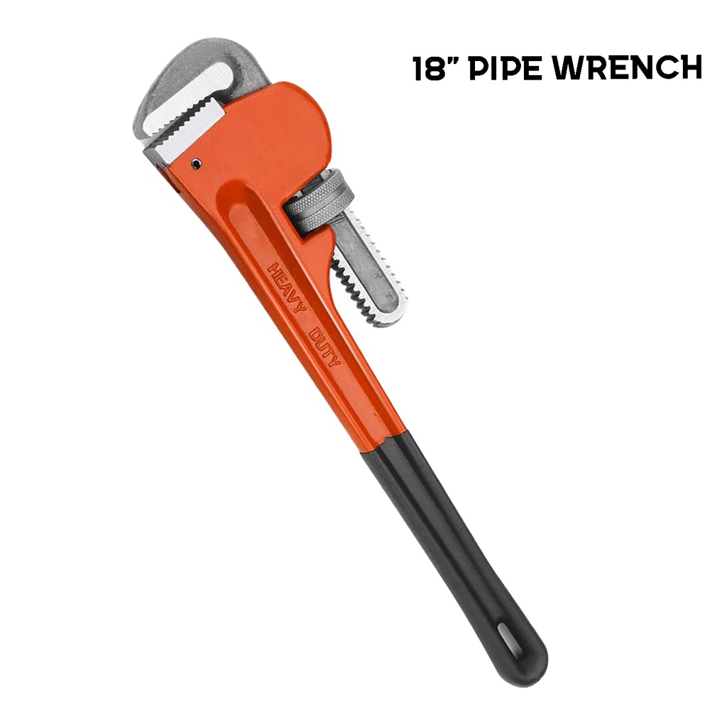 PIPE WRENCH Heavy Duty American Type Pipe Wrench Adjustable Plumbing ...