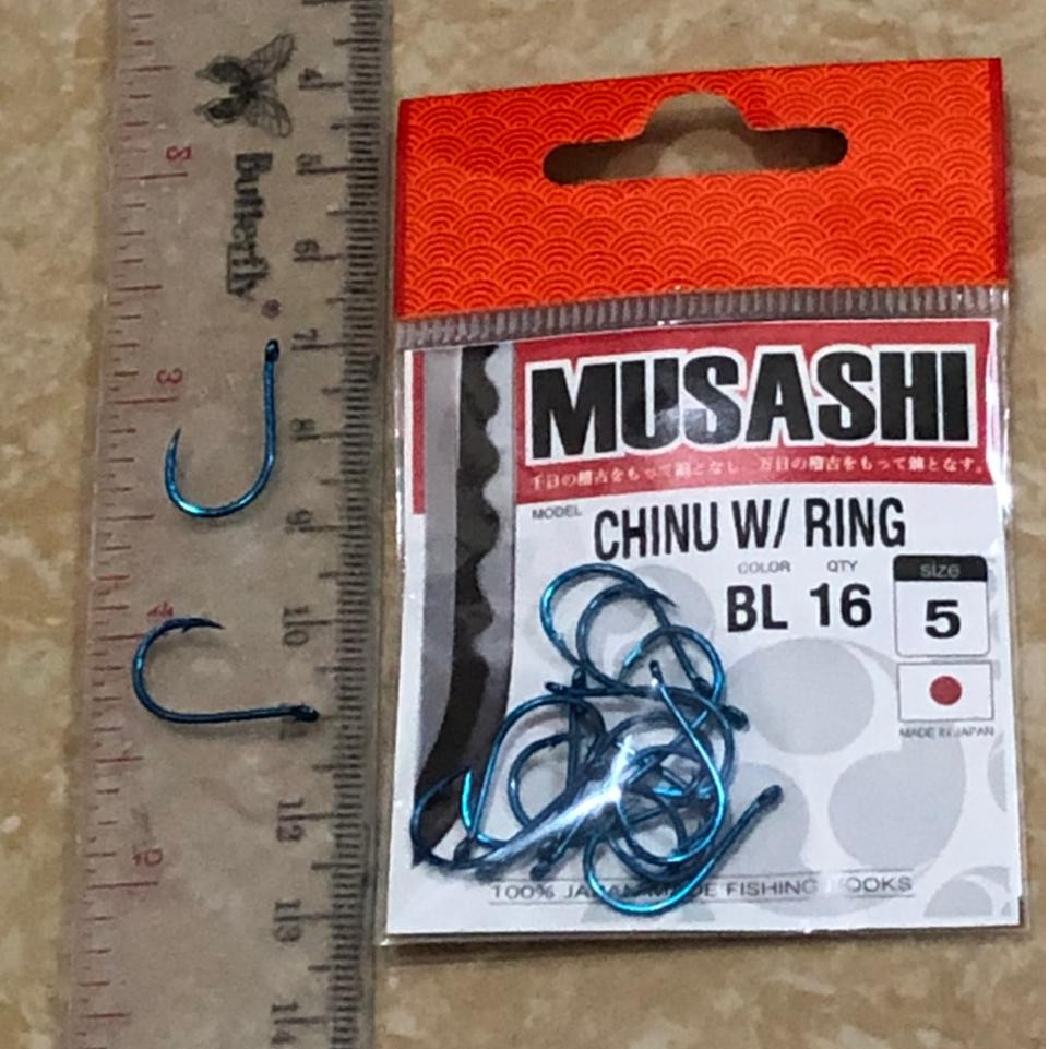 Musashi Chinu Ring Made in Japan Sharp Blue Fishing Hook | Shopee Malaysia