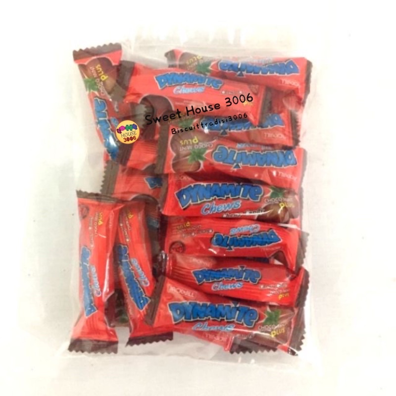 Jack Jill 10pcs Dynamite Chews Chewy Candy Choco Mint Plus Gula Angin ...