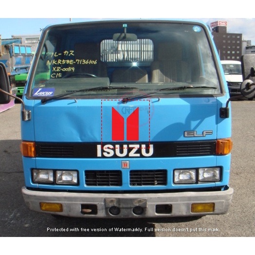 CFS275 BIG LOGO ISUZU NPR PRO LORRY TRUCK EURO 2 NLR NPR PRO NPR150 PRO 130 HDC ELF Logo Stiker ...