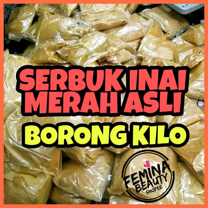 SERBUK INAI DAUN MERAH ASLI BORONG 1KG KILO HENNA POWDER | Shopee Malaysia