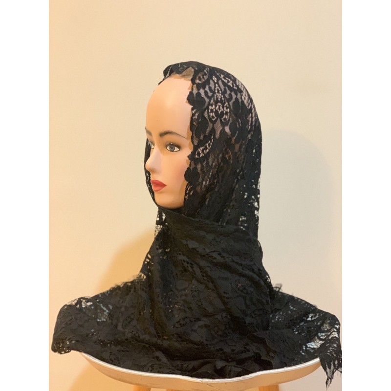 French Lace Open shawl/selendang | Shopee Malaysia