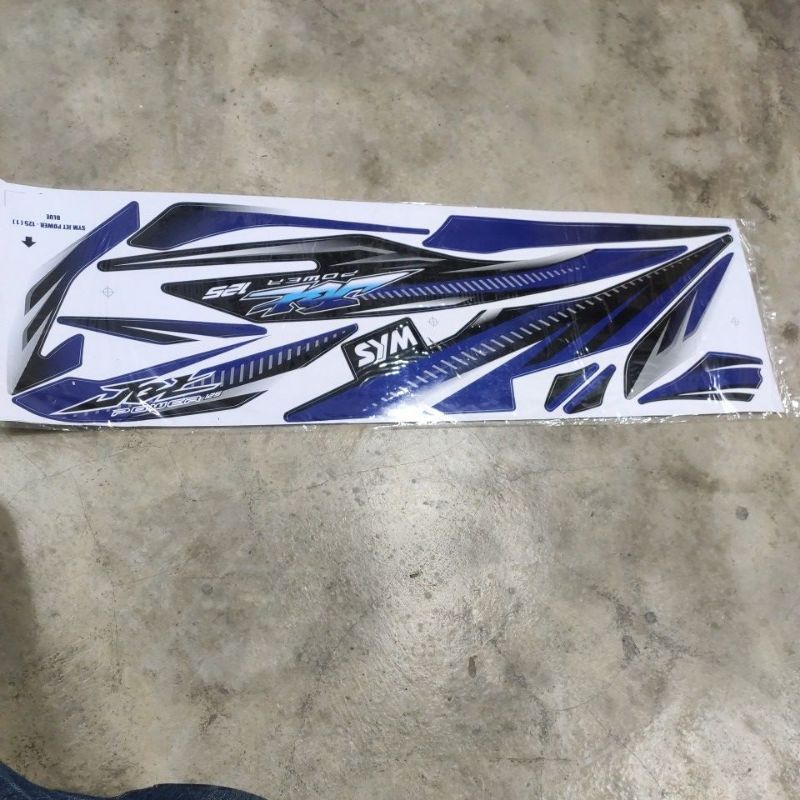sticker sym jet power body stripe cover set (1) sym jet power 125 ...