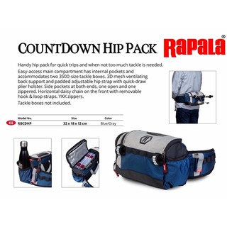 RAPALA Countdown Bag Backpack Sling Bag Hip Pack Utility Pack Tackle Tool | Shopee Malaysia