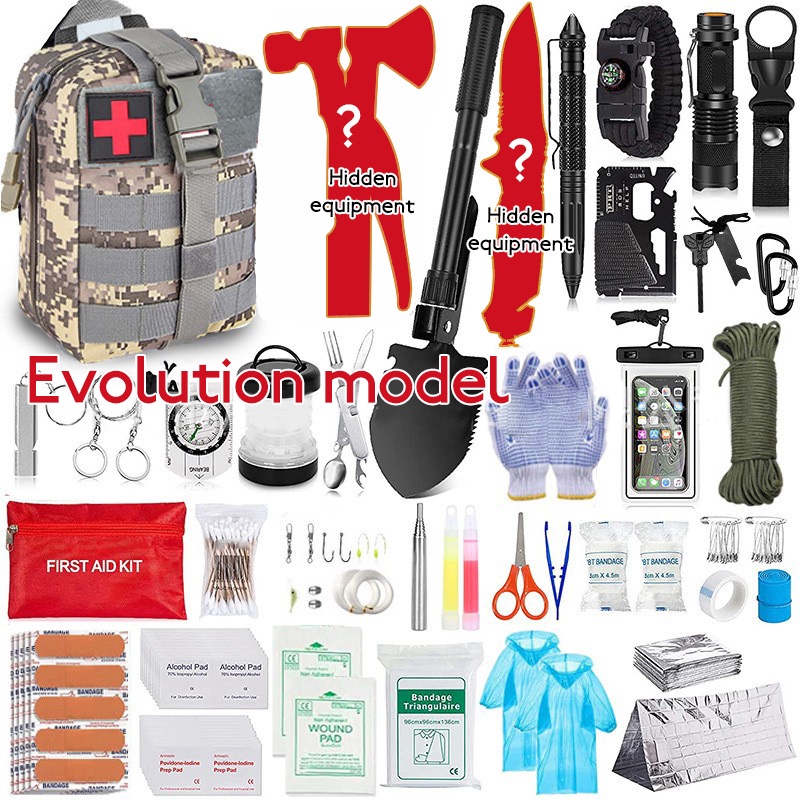 🇲🇾 Survival Kit Camping Equipment Emergency Bagpack Survival Kit ...