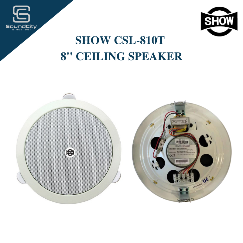 SHOW CSL810T 8'' Ceiling Speaker Ceiling Mount Speaker | Shopee Malaysia