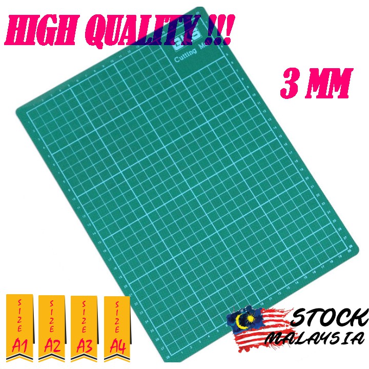 Cutting Mat A1 A2 A3 A4 Thickness 3MM Tikar Memotong SELF HEALING ...