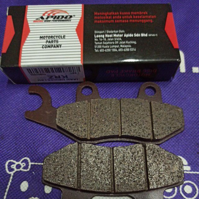 FRONT DISC BRAKE PAD KRZ / KLX150 (APIDO) | Shopee Malaysia