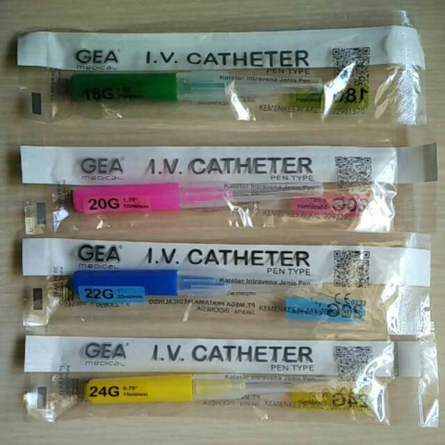 Iv Cateter - Catheter - Abocath- Gea Infusion Needle 18g 20g 22g 24g ...